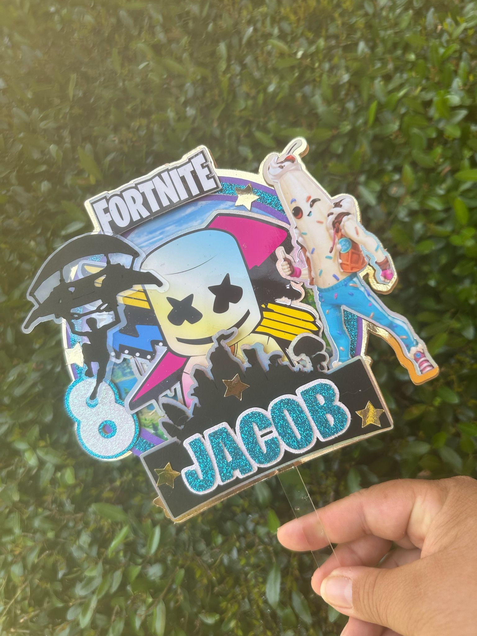 Fortnight Inspired Cake Topper - Etsy