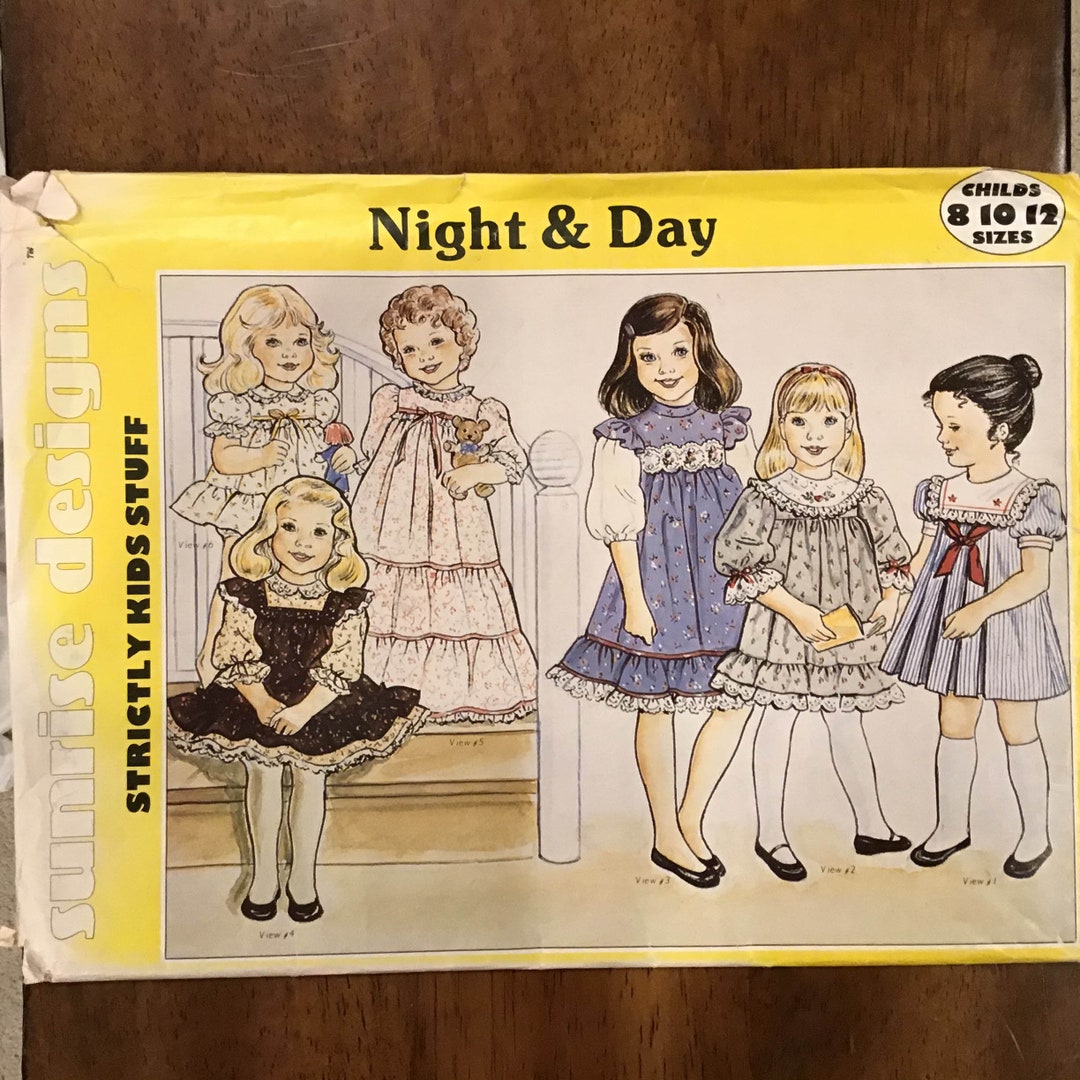 Uncut Sunrise Designs Night & Day Pattern Sizes 8-12 - Etsy