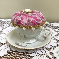 Tea Cup Pin Cushion - Etsy