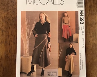 Mccall's Easy Sewing Pattern M8248, Pleated Skirt, Short Long, Miss ...