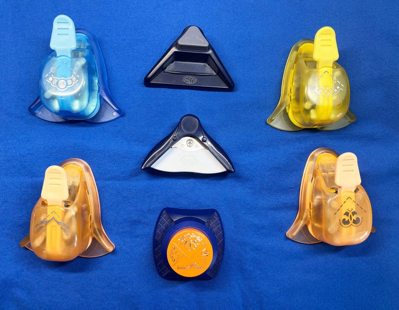 7 Seven Corner Paper Punches - Etsy