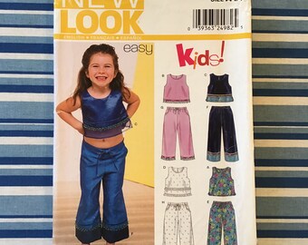 NEW LOOK 6215 Sewing Pattern - for Kids - Sizes 2 - 7 - Top, Trousers ...