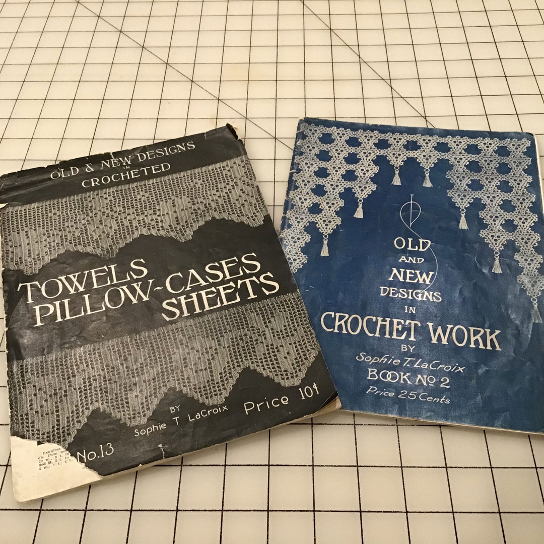 2 Antique Sophie T. Lacroix Crochet Booklets - Etsy