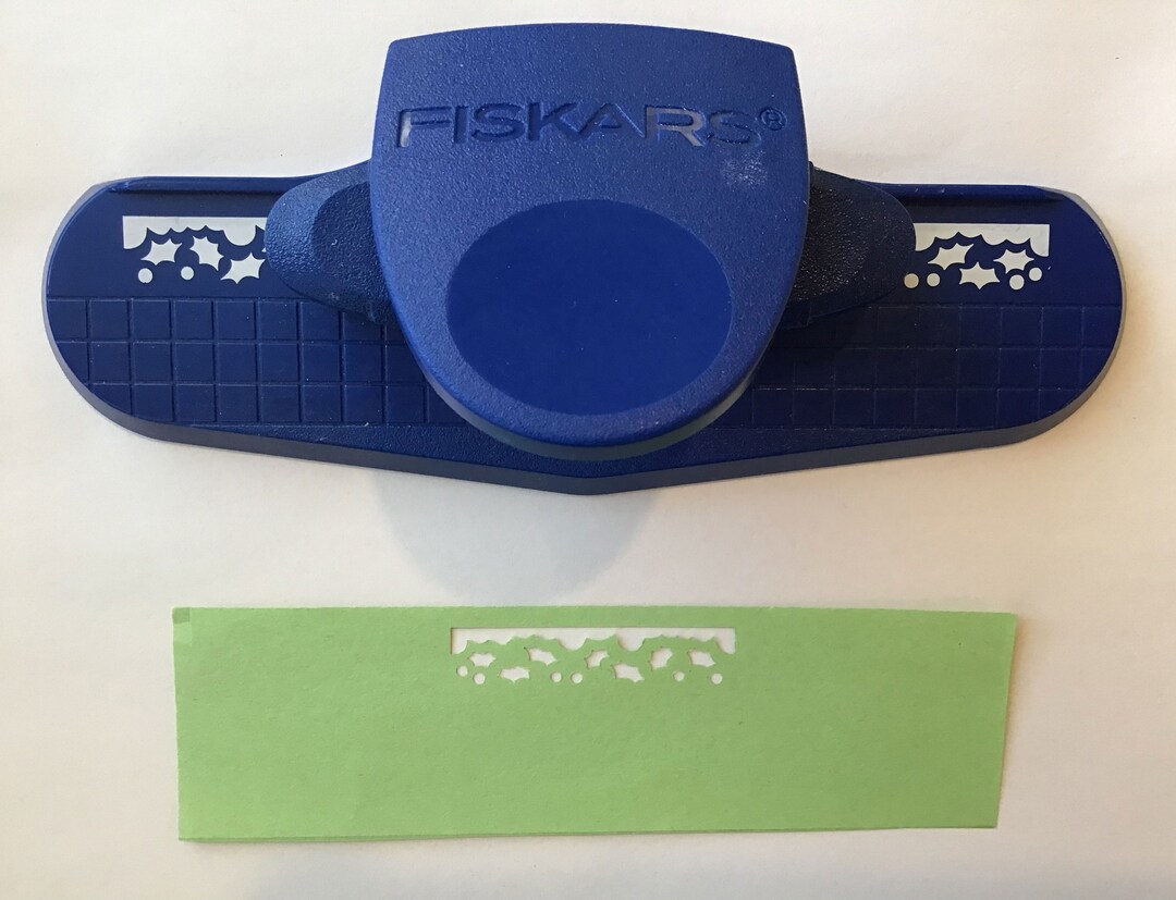 Fiskars Border Paper Punch Holly Design - Etsy