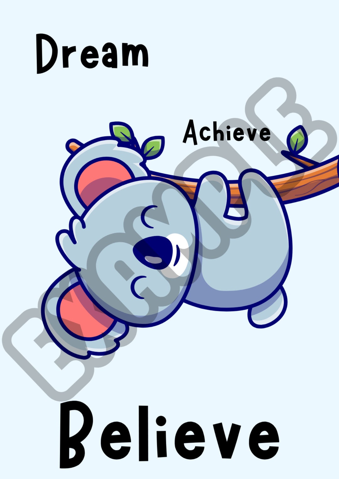 Cute Koala Printables Digital File - Etsy