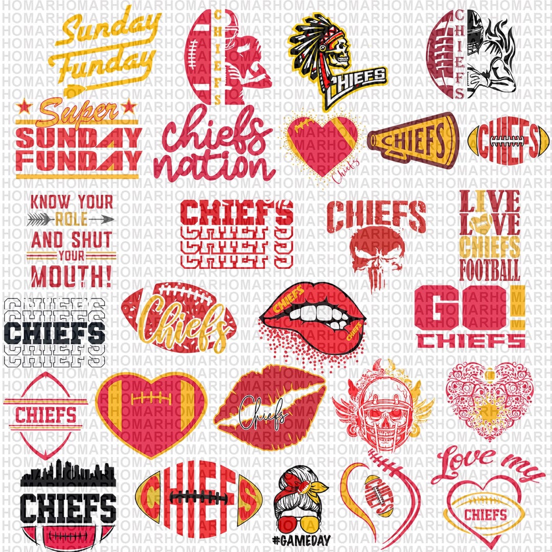 Chiefs Bundle,chiefs Svg,chiefs Png,chiefs,logo I Cup, Tshirt, Clip Art ...