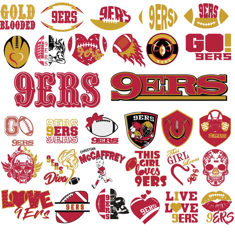 49ers Stickers Decals - Etsy
