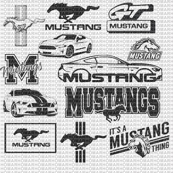 Mustang Svg - Etsy