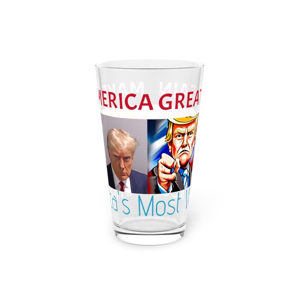 Trump Mug Shot Pint Glass - Etsy