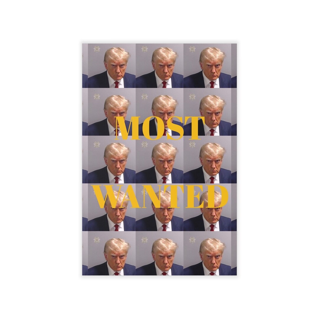 DONALD TRUMP Most WANTED Wall Decal - Etsy