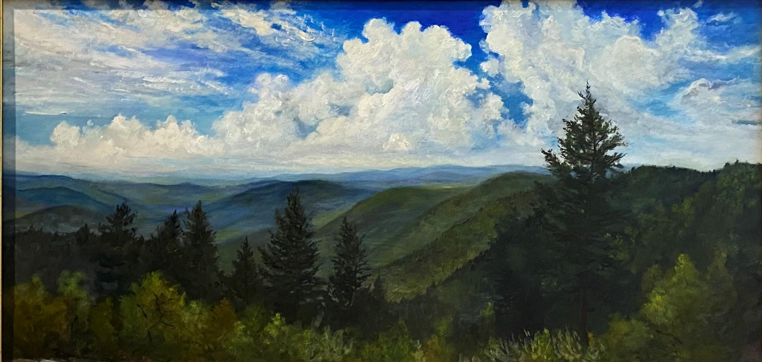 Appalachian Mountain Painting From the Blue Ridge Parkway. Contemporary ...