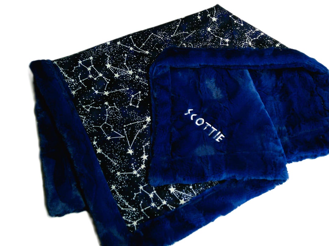 Constellations Blanket Glow in the Dark Personalized Baby Toddler Child ...