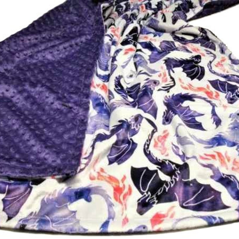 Purple Dragon Fabric - Etsy