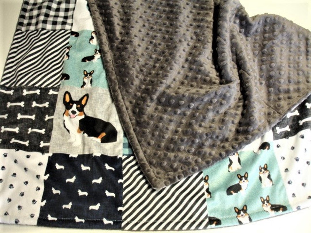 Personalized Corgi Blanket Baby Tri Corgi Toddler Child Adult Blanket ...