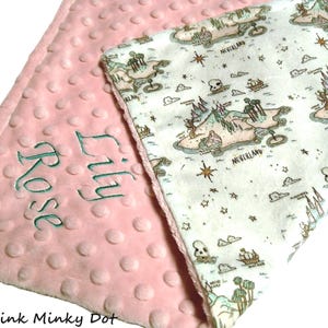 Neverland Baby Blanket, Custom Peter Pan Bedding, Map of Neverland ...