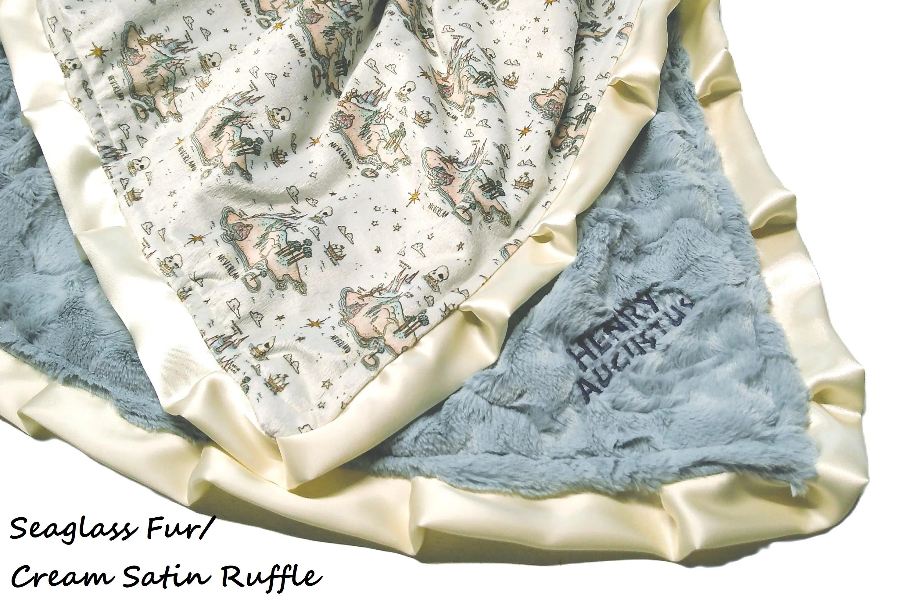 Neverland Baby Blanket, Custom Peter Pan Bedding, Map of Neverland ...