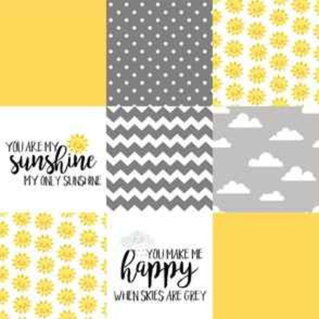Minky Fabric Panel 30x35 You Are My Sunshine Minky Longdog Custom ...