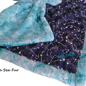 Constellations Blanket Glow in the Dark Personalized Baby Toddler Child ...
