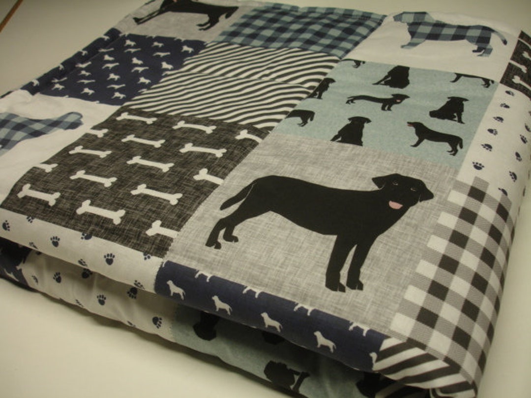 Black Lab Blanket Cotton Comforter Baby Toddler Child Personalized ...