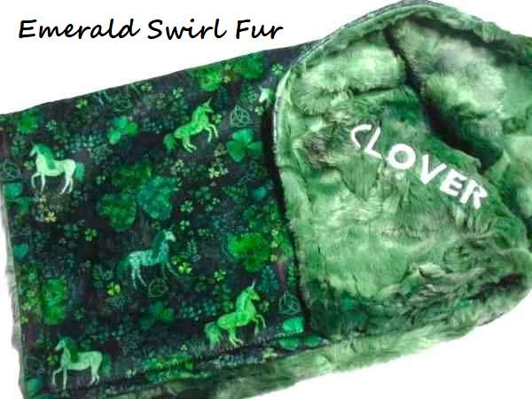 Irish Clover Blanket, Unicorn Baby Blanket, Personalized Four Leaf ...