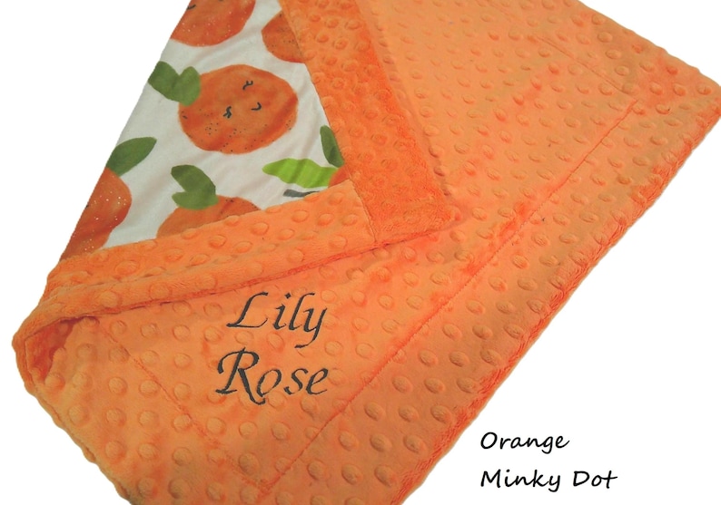 Clementine Baby Lovey, Personalized Cuties Oranges Security Blanket ...