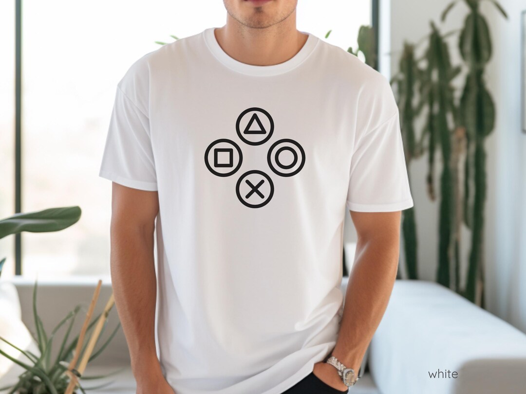 Playstation Controller Buttons T-shirt, PS4 PS5 Tee, Gamer Gift ...
