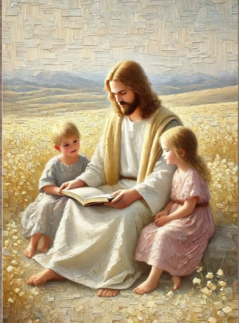 Jesus Teaching Children,lds Digital Art,digital Prints, Digital ...