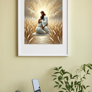 Jesus Comforting Woman Art Print: Christian Bible Decor (digital ...