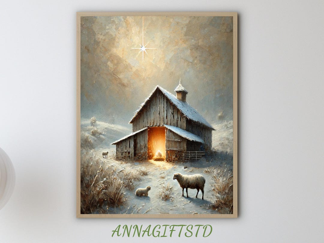 Nativity Scene Art,nativity Digital Atwork ,dowloadable Christmas ...