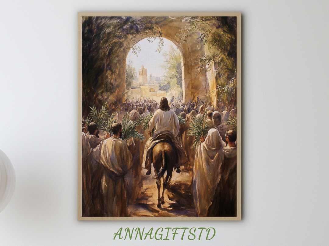 Jesus Enters Jerusalem,bible Art, LDS Digital Art,digital Prints ...