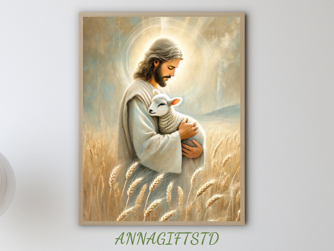 Jesus and the Lamb ,LDS Digital Art,digital Prints, Digital Download ...