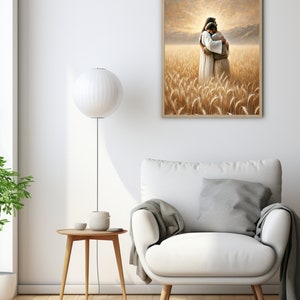 Jesus Hugs the Man, Bible Art, LDS Digital Art,digital Prints, Digital ...