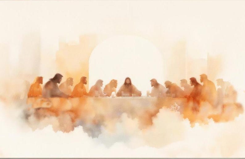 The Last Supper ,last Supper Art Digital, Bible Art, LDS Digital Art ...