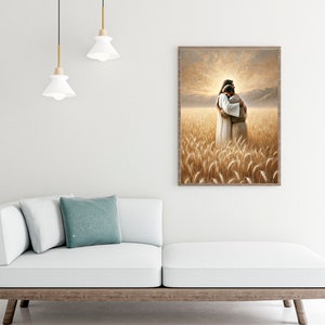Jesus Hugs the Man, Bible Art, LDS Digital Art,digital Prints, Digital ...