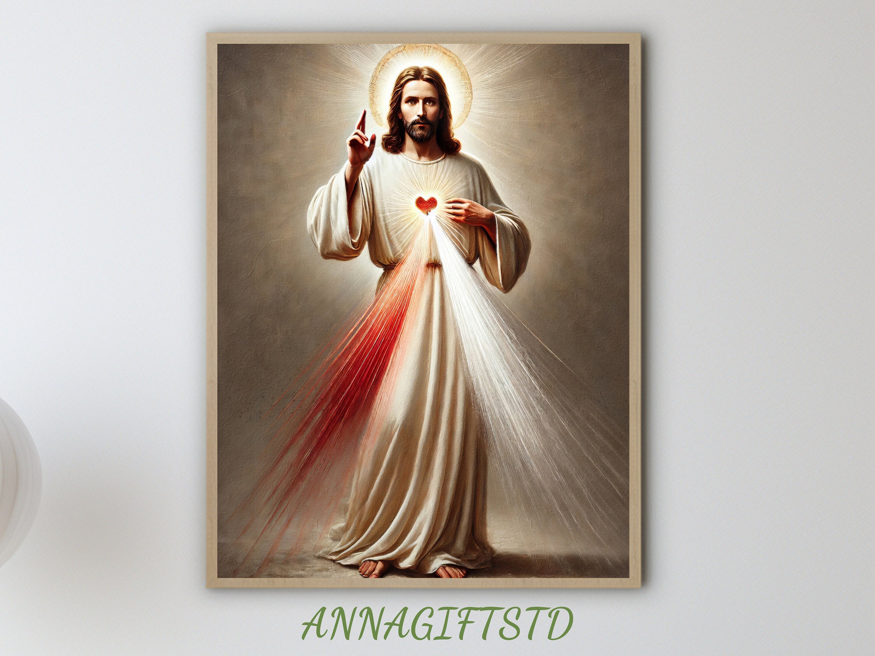Divine Mercy Art Print: Catholic Christian Home Decor (digital Download ...