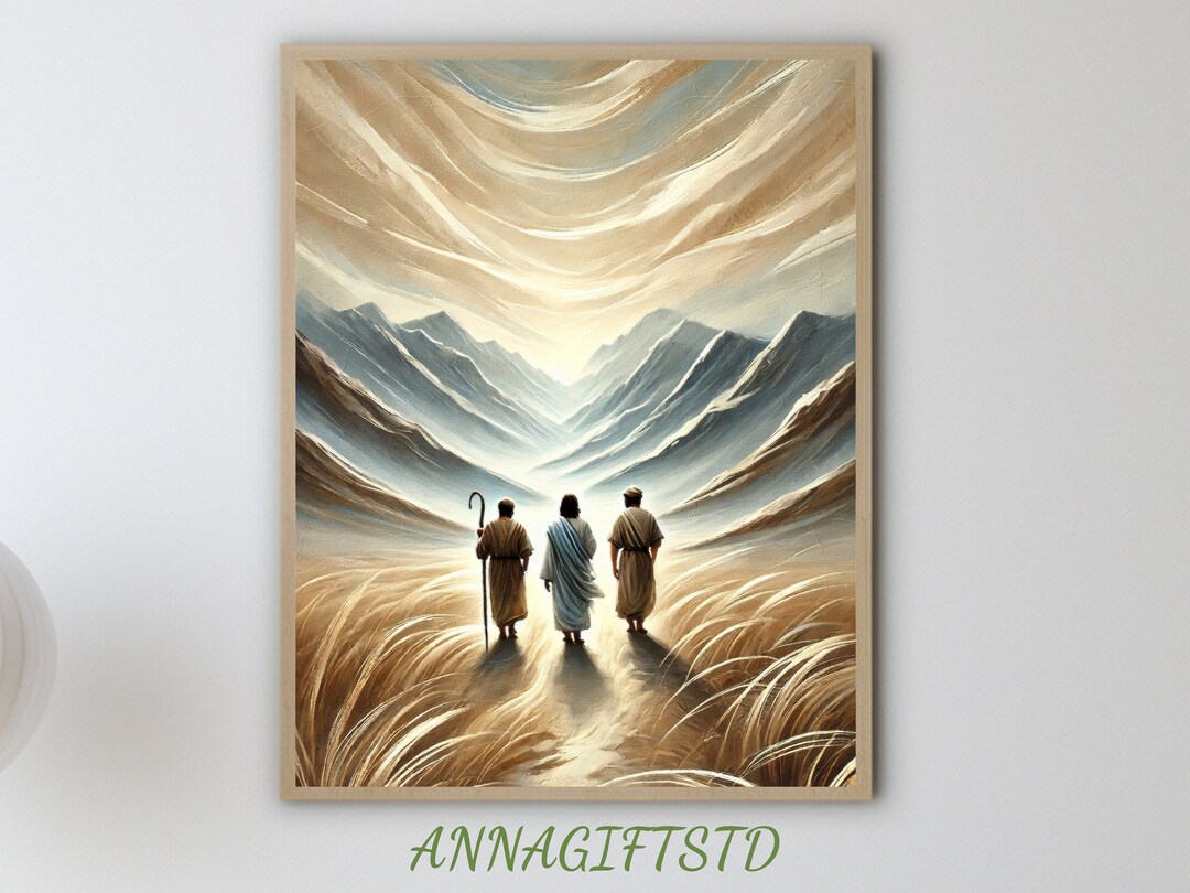 Jesus and Two Disciples,lds Digital Art,digital Prints, Digital ...