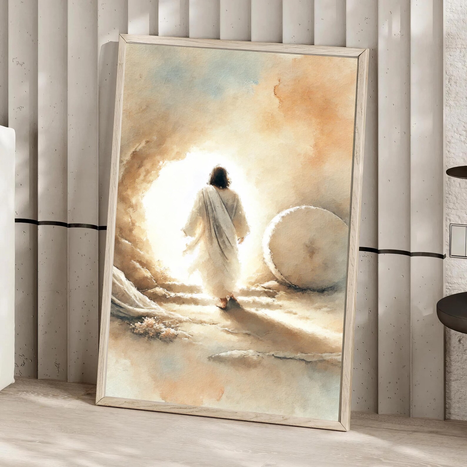 Jesus Christ Resurrection Watercolor Print: Tomb Scene (digital ...