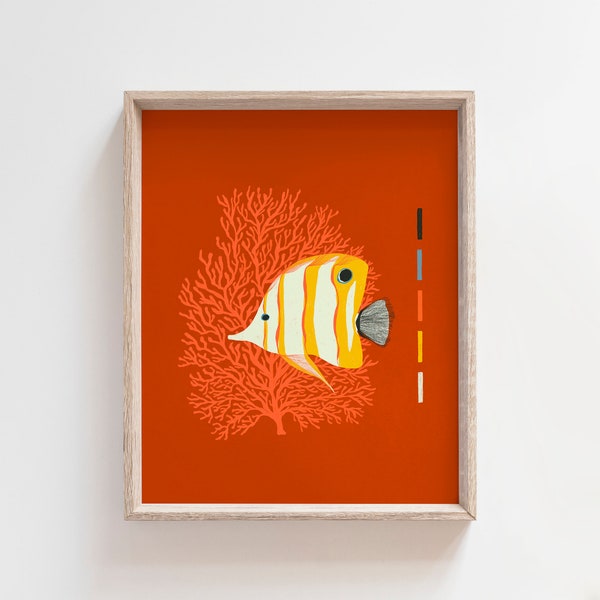 Mid Century Fish - Etsy