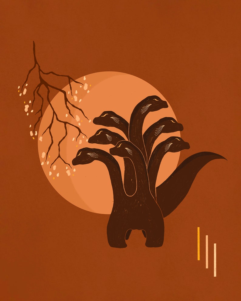 Surreal Hydra Art Print TCG Inspired Art Surrealist Wall Art - Etsy