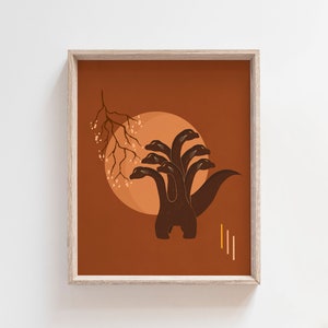 Surreal Hydra Art Print TCG Inspired Art Surrealist Wall Art Japanese ...