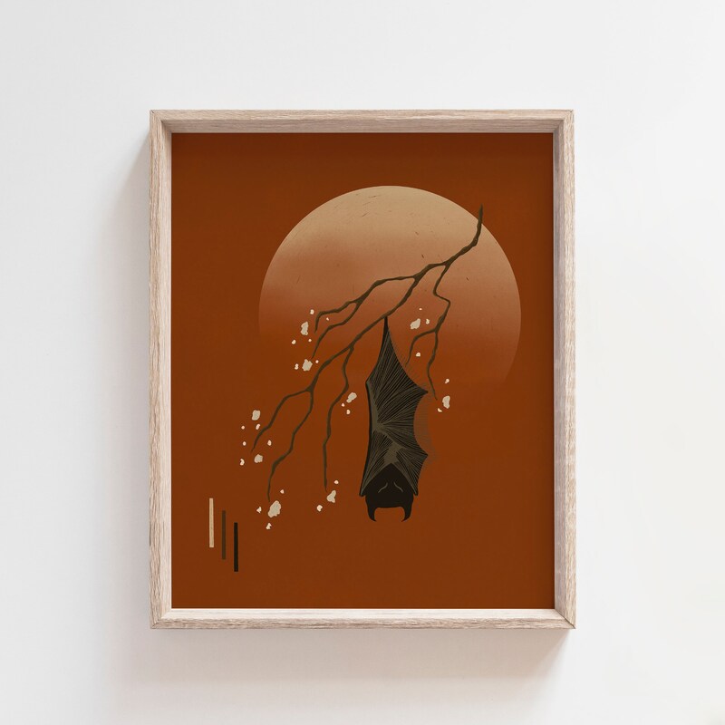 Bat Art Print - Etsy
