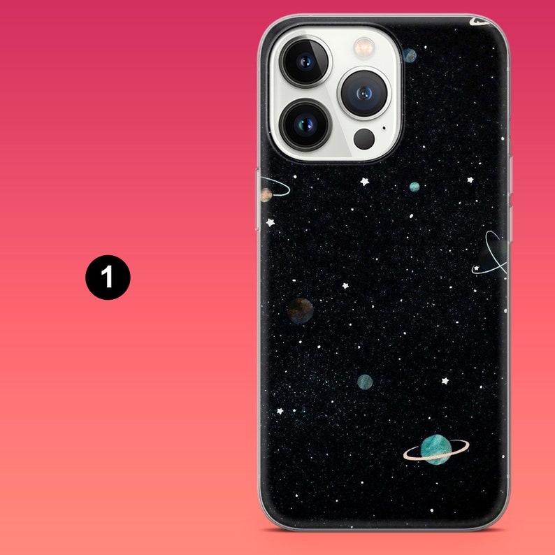 Planets Phone Case Space, Astronaut Cover for iPhone 15, 14, 13, 12, 11 ...