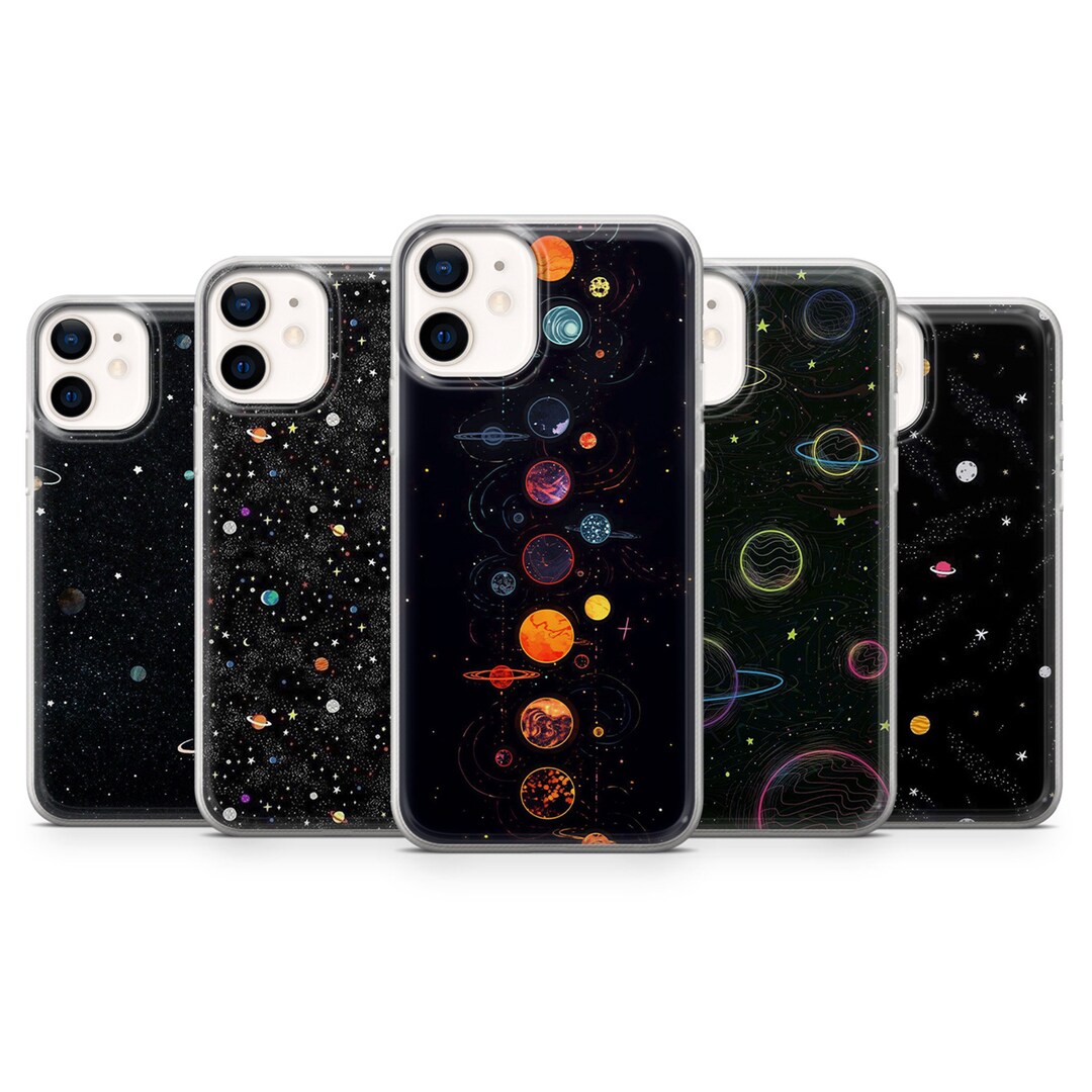 Planets Phone Case Space, Astronaut Cover for iPhone 15, 14, 13, 12, 11 ...