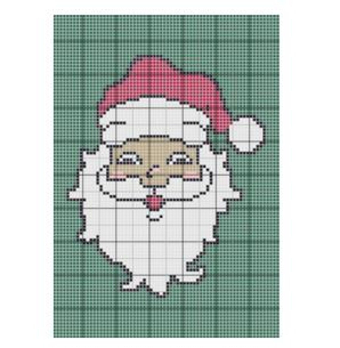 Santa - Corner to Corner - Mini C2C Graphgan - Blanket Pattern - Etsy