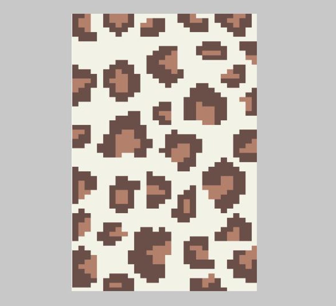 Snow Leopard Print - Finger Knitting / Chunky Knit Blanket Pattern - Etsy