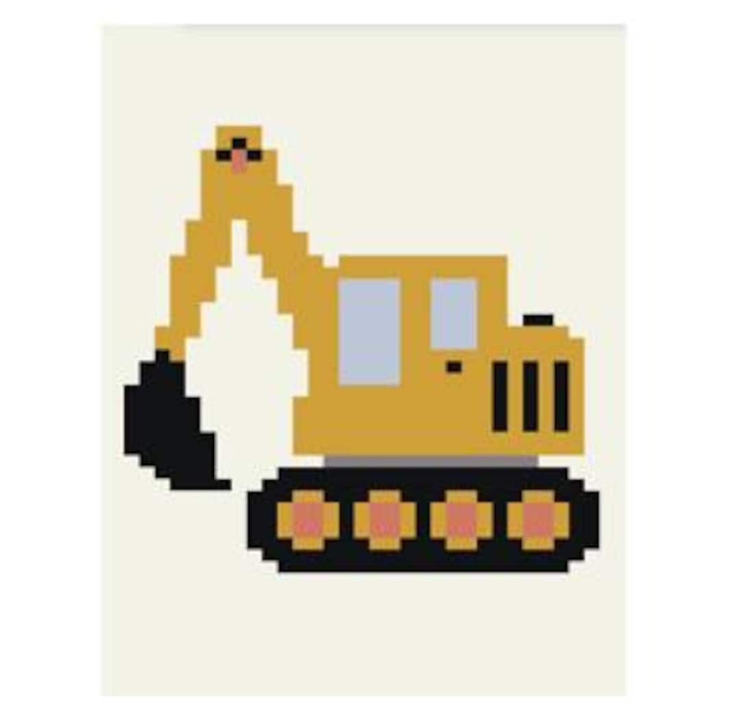 Excavator Finger Knitting / Chunky Knit Blanket Pattern - Etsy