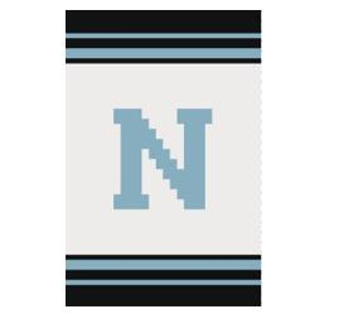 Letter N Initial - Finger Knitting / Chunky Knit Blanket Pattern - Etsy