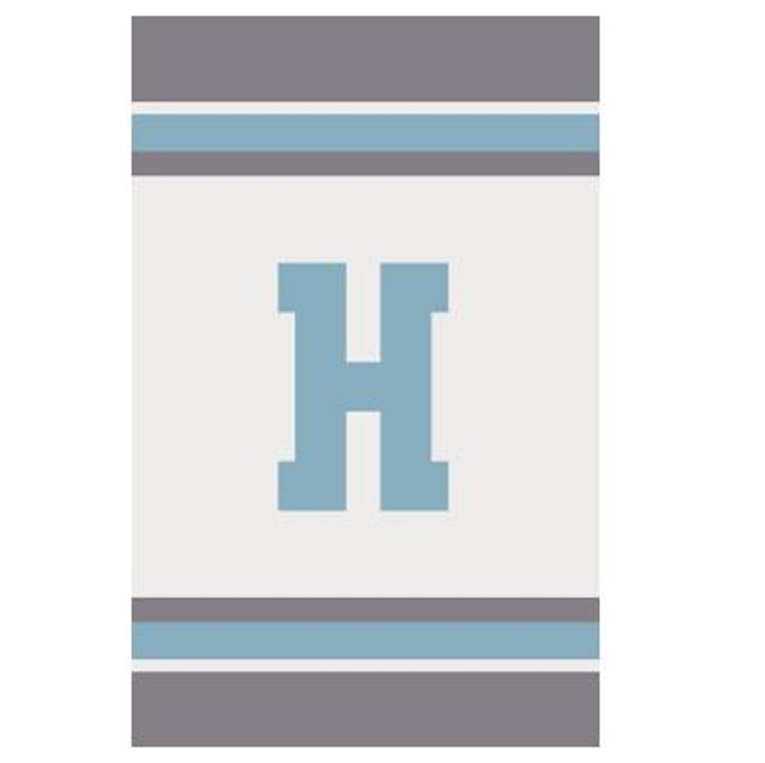 Letter H Initial - Finger Knitting / Chunky Knit Blanket Pattern - Etsy