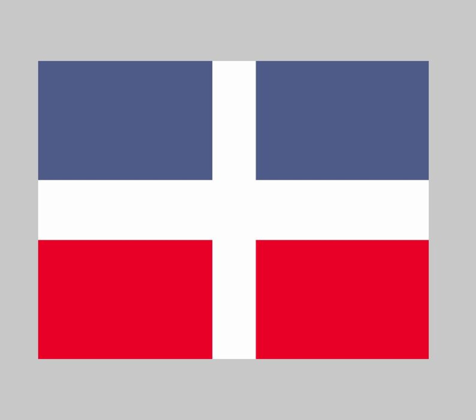 Dominican Republic Flag - Finger Knitting / Chunky Knit Blanket Pattern ...
