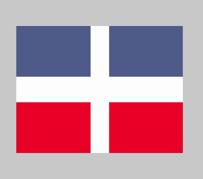 Dominican Republic Flag - Finger Knitting / Chunky Knit Blanket Pattern ...